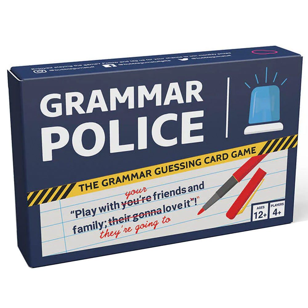 Grammar Police Card Game – www.gayprideshop.co.uk
