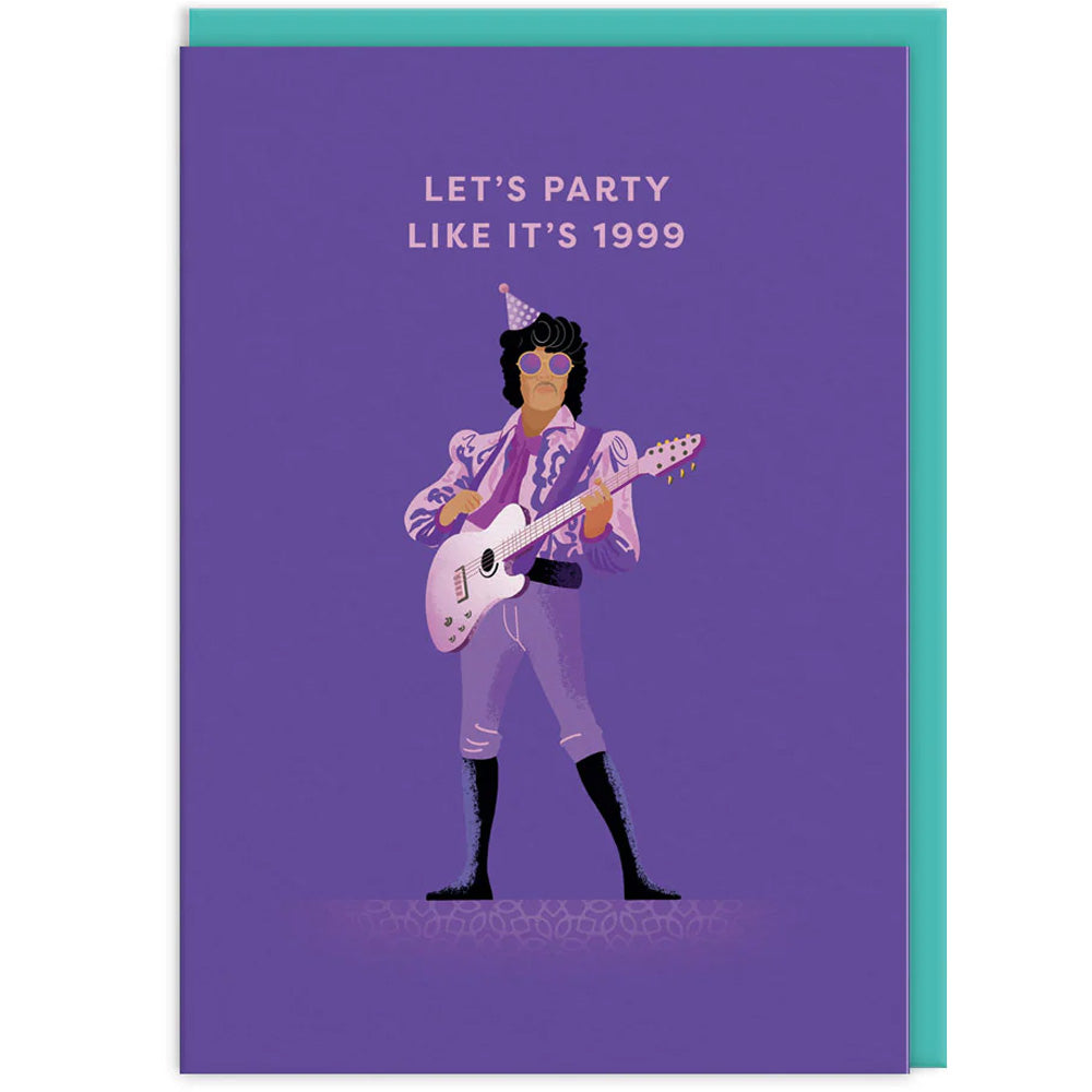 Prince Let's Party Like It's 1999 - Greetings Card – www.gayprideshop.co.uk