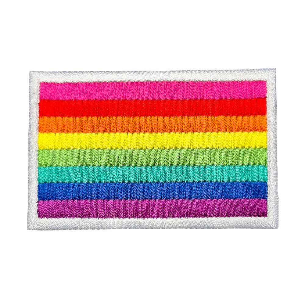 1978 Original Gay Pride Rainbow Flag Rectangular Embroidered Iron-On F ...