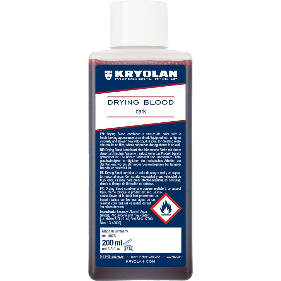 Kryolan Drying Blood Dark 200ml – www.gayprideshop.co.uk