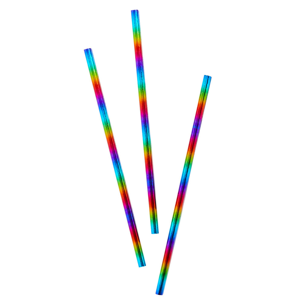 Gay Pride Rainbow Foil Paper Straws (20 Pack) – www.gayprideshop.co.uk