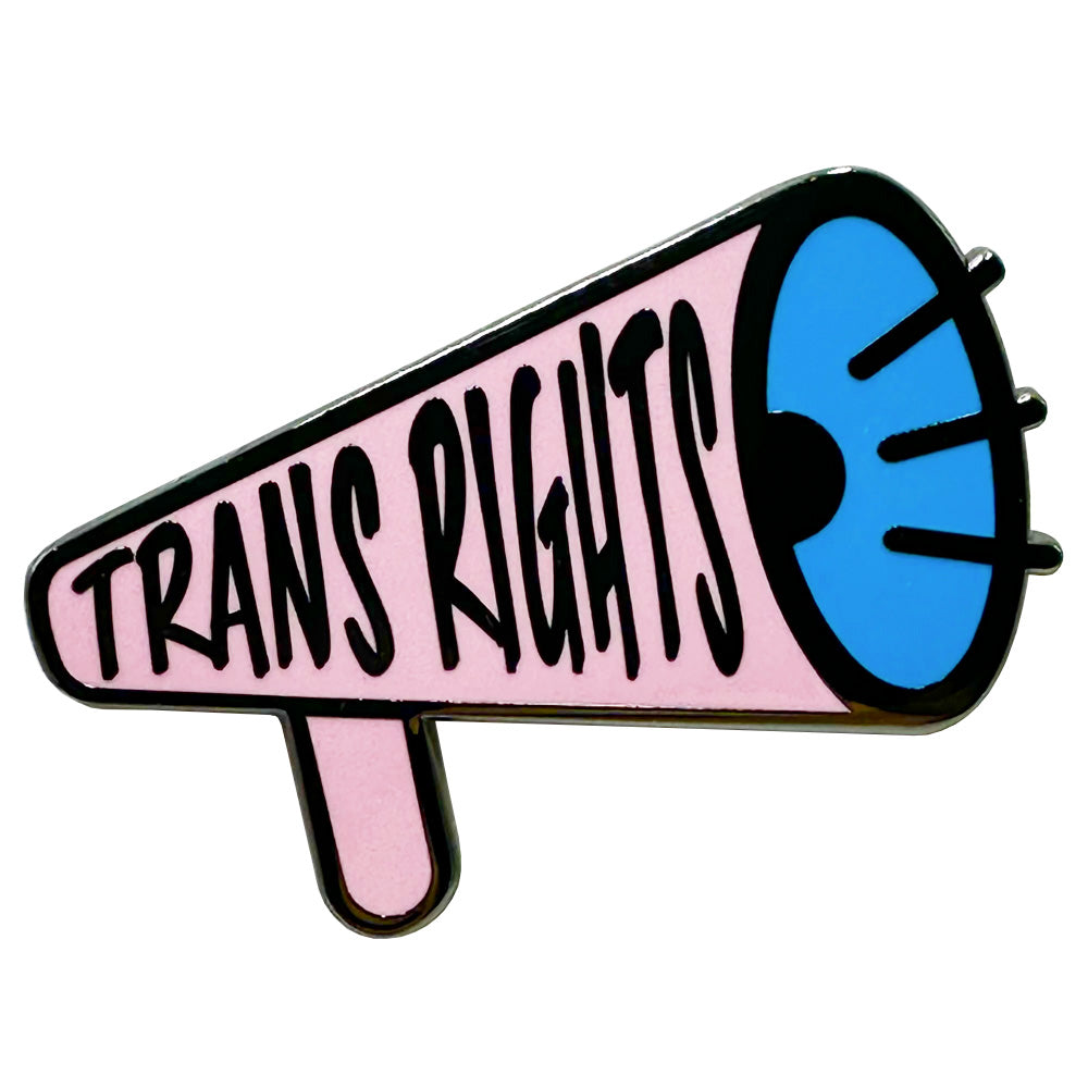 Trans Rights (Megaphone Shape) Enamel Lapel Pin Badge – www ...