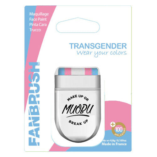 Transgender Flag Face Paint Fanbrush – www.gayprideshop.co.uk