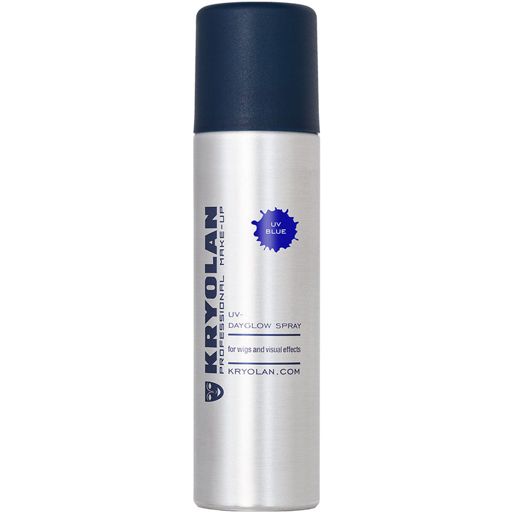 Kryolan UV-Dayglow Spray 150ml - UV Blue – www.gayprideshop.co.uk