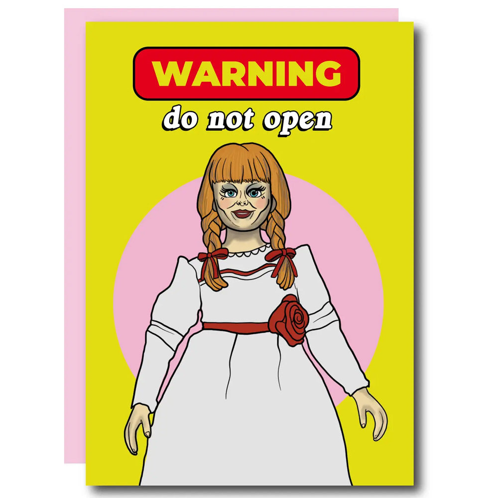 Annabelle Doll - Warning Do Not Open Birthday Card – www.gayprideshop.co.uk