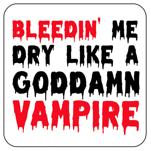 Olivia Rodrigo Coaster - Bleedin' Me Dry Like A Goddam Vampire – www ...