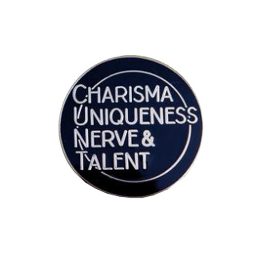 Charisma Uniqueness Nerve & Talent Enamel Pin – www.gayprideshop.co.uk