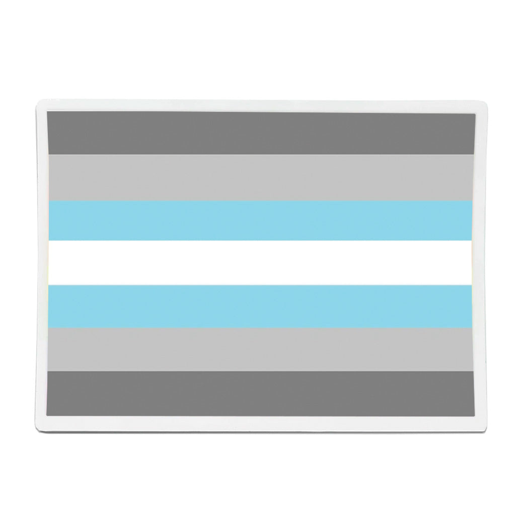 Demiboy Flag Rectangle Vinyl Waterproof Sticker – www.gayprideshop.co.uk