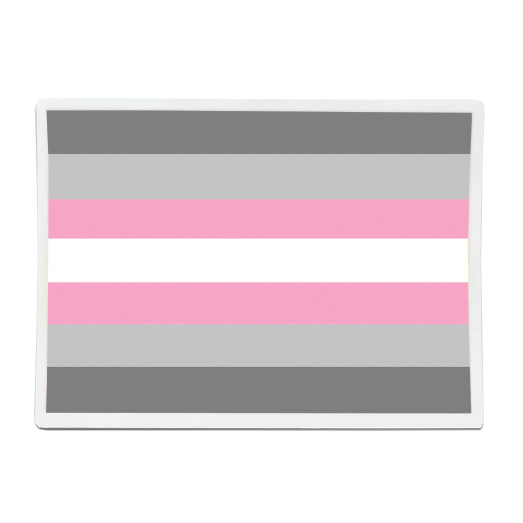 Demigirl Flag Rectangle Vinyl Waterproof Sticker – www.gayprideshop.co.uk