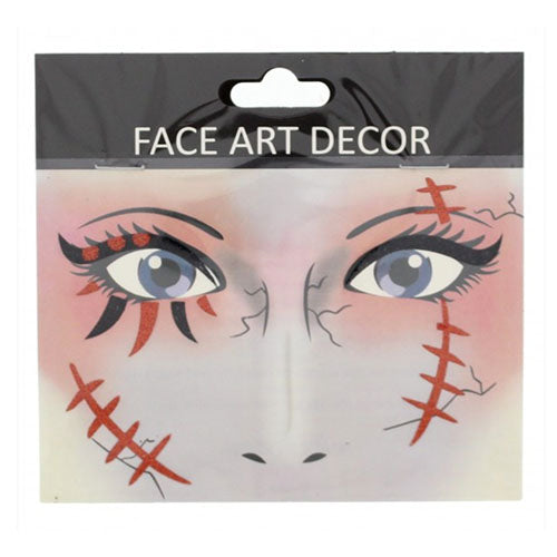 Halloween Face Stickers - Bloody Scars – www.gayprideshop.co.uk