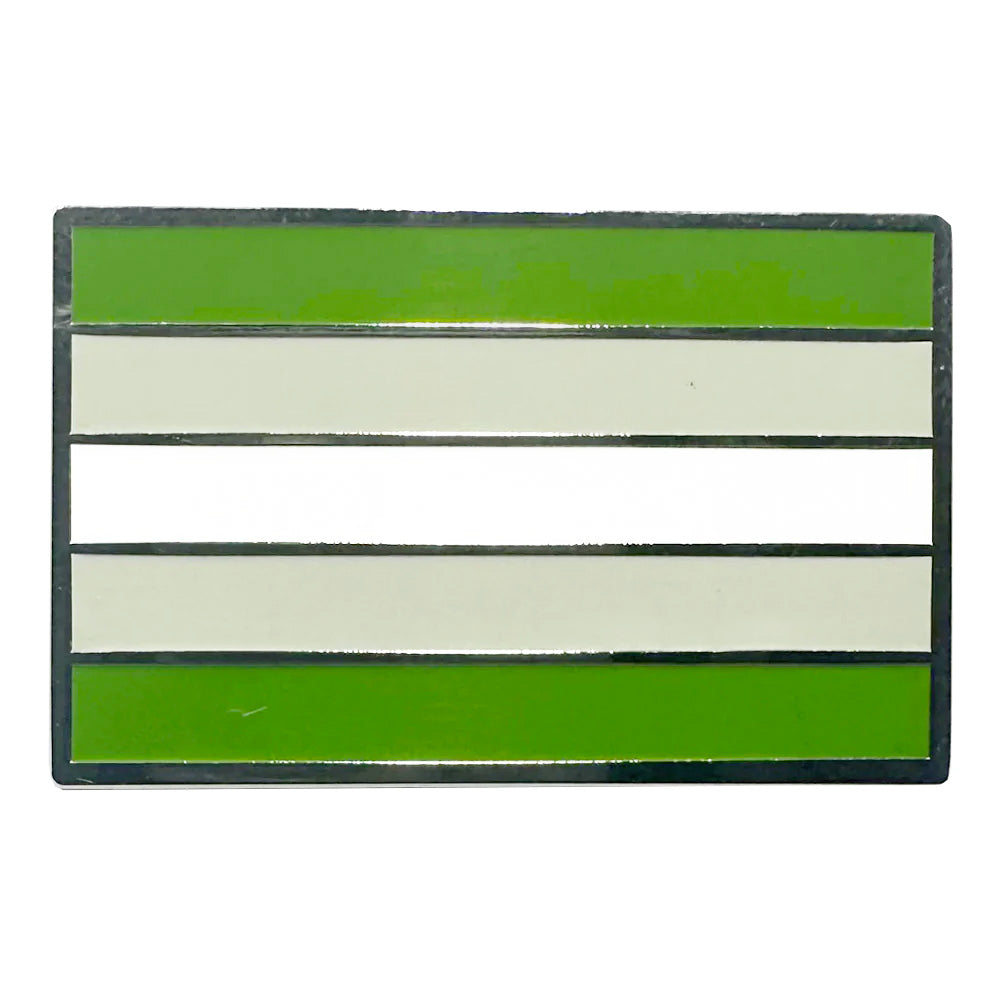 Greyromantic Pride Flag Silver Metal Rectangle Lapel Pin Badge – www ...