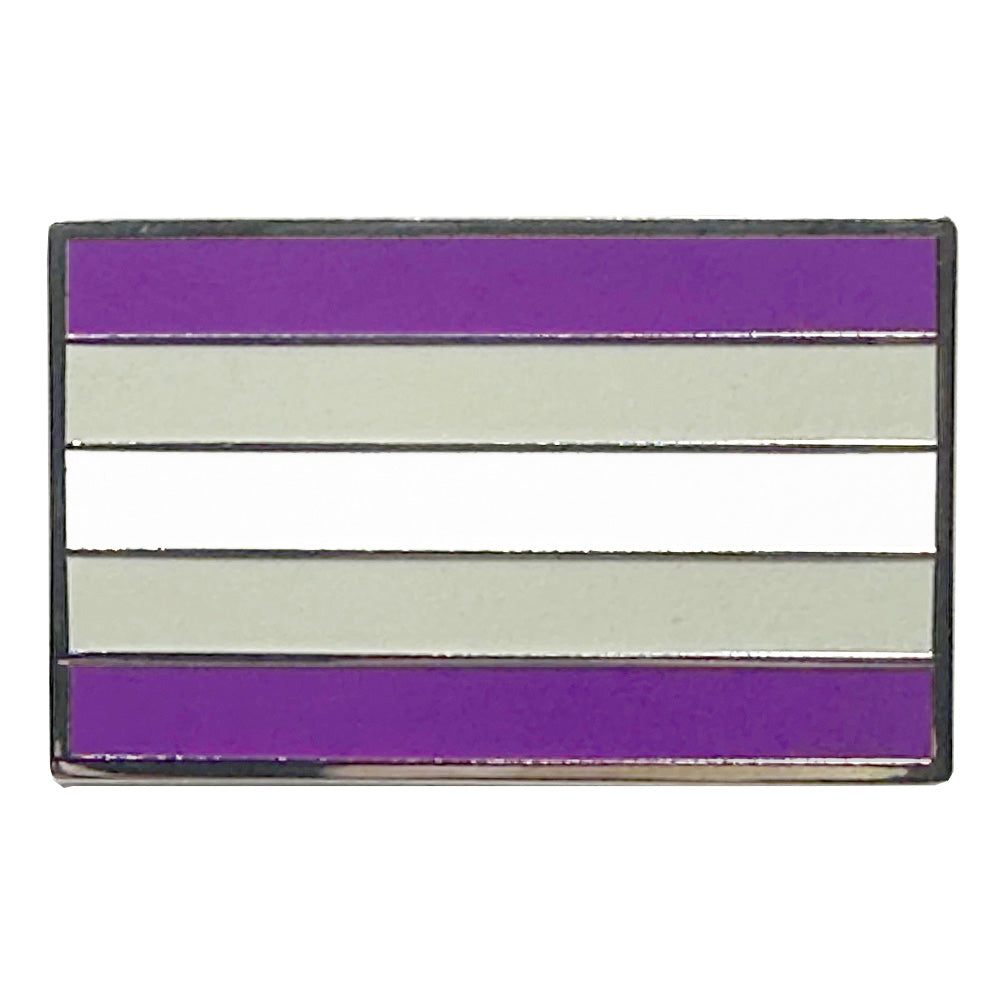 Greysexual Pride Flag Silver Metal Rectangle Lapel Pin Badge – www ...