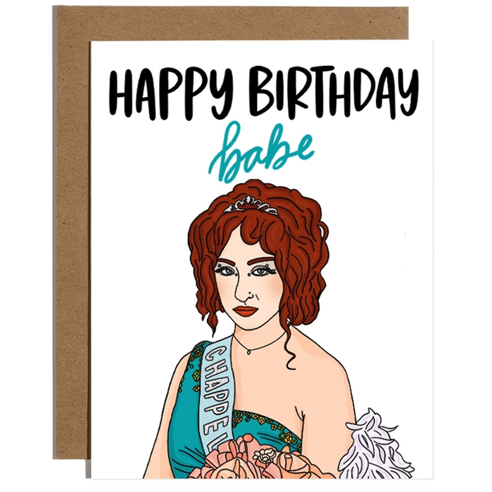 Chappell Roan Happy Birthday Babe - Birthday Card – www.gayprideshop.co.uk