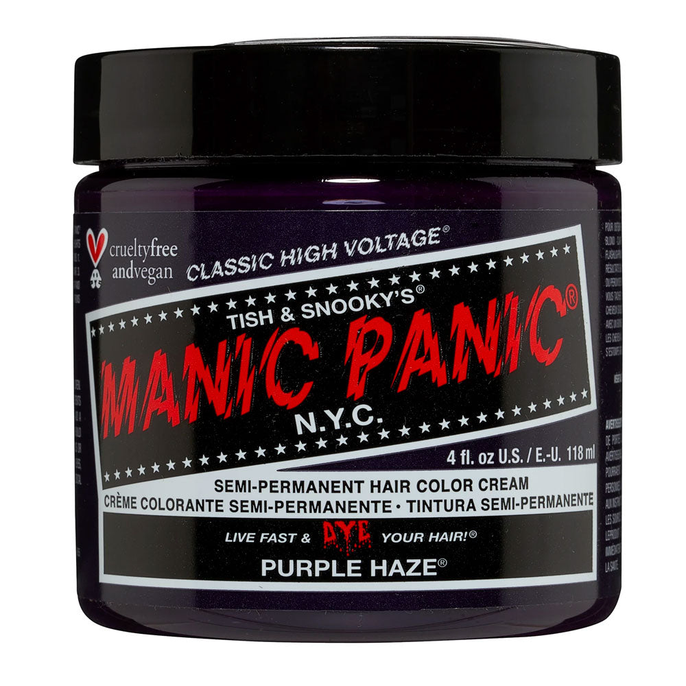 Manic Panic Ultra Violet On Unbleached Hair Manic Panic Classic High