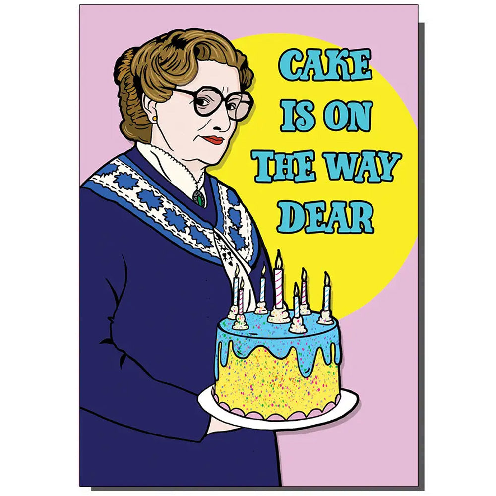 Mrs Doubtfire Cake Is On The Way Dear - Birthday Card – www ...