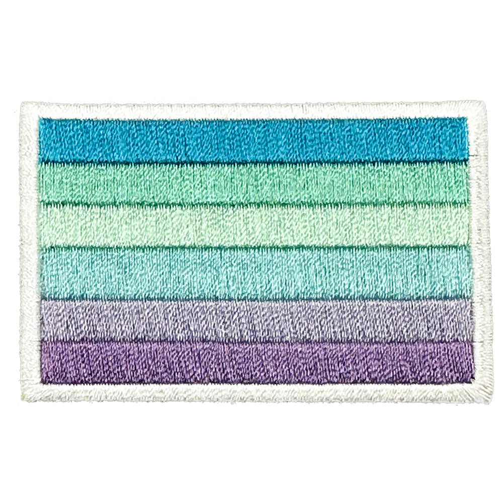 Neptunic Flag Rectangular Embroidered Iron-On Festival Patch – www ...