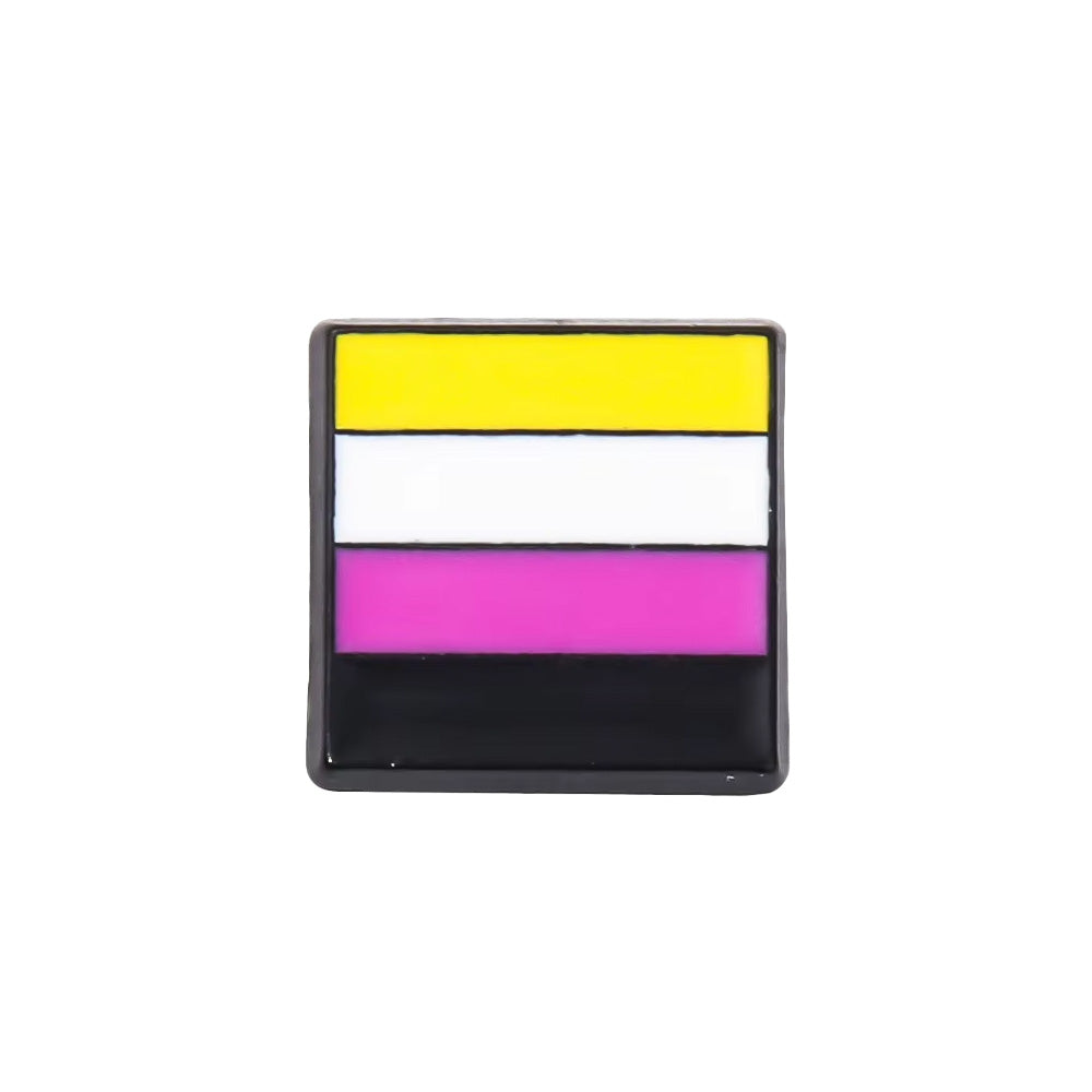 Mini Square Lapel Pin - Non Binary – www.gayprideshop.co.uk