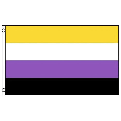 Non Binary Pride Flag (3ft x 2ft Premium) – www.gayprideshop.co.uk