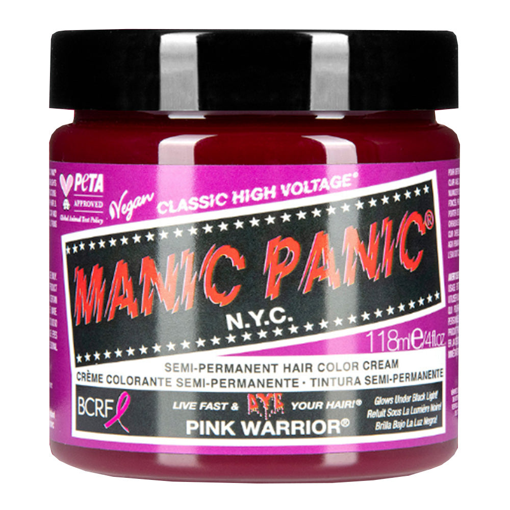 Manic Panic Hair Dye Classic High Voltage - Neon UV Pink Warrior 118ml ...