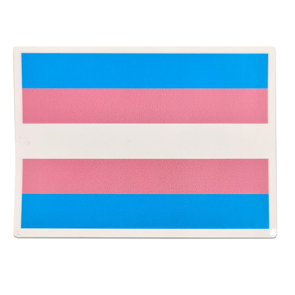 Transgender Flag Rectangle Vinyl Waterproof Sticker – www.gayprideshop ...