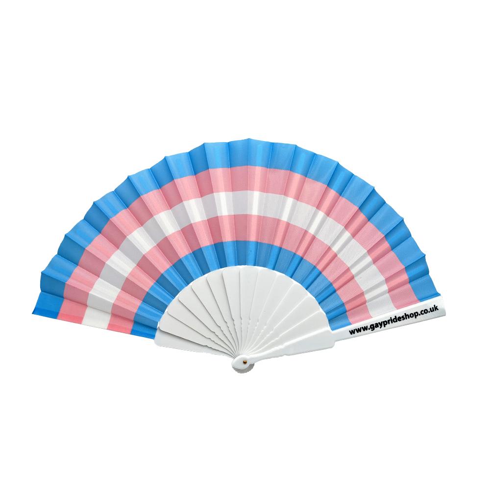Transgender Flag Hand Fan - Medium 23cm – www.gayprideshop.co.uk