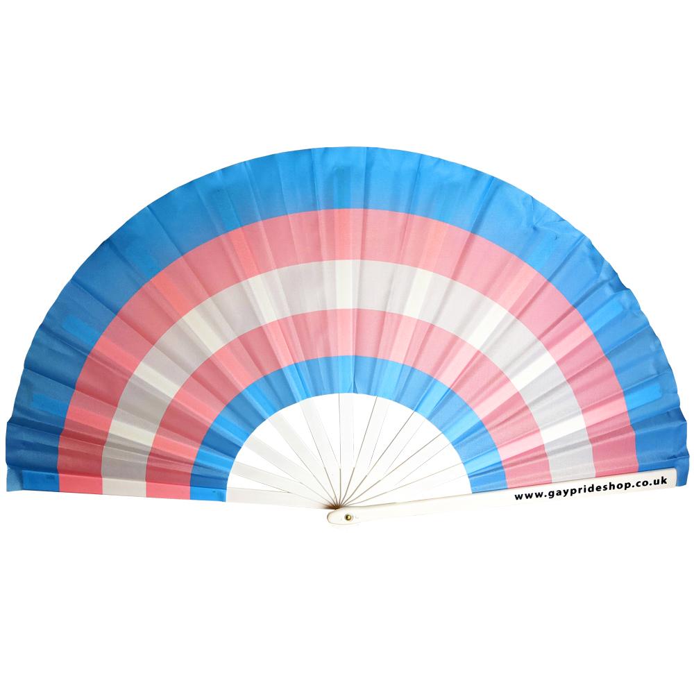 Transgender Flag Cracking Fan - Large 33cm – www.gayprideshop.co.uk