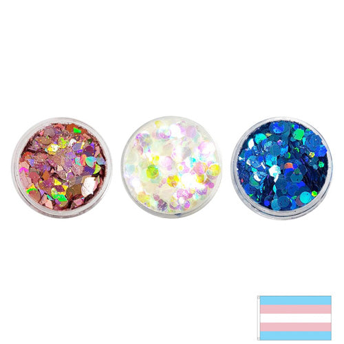 Transgender Flag - Festival Mixes Glitter Set (Save £2.00) – www ...