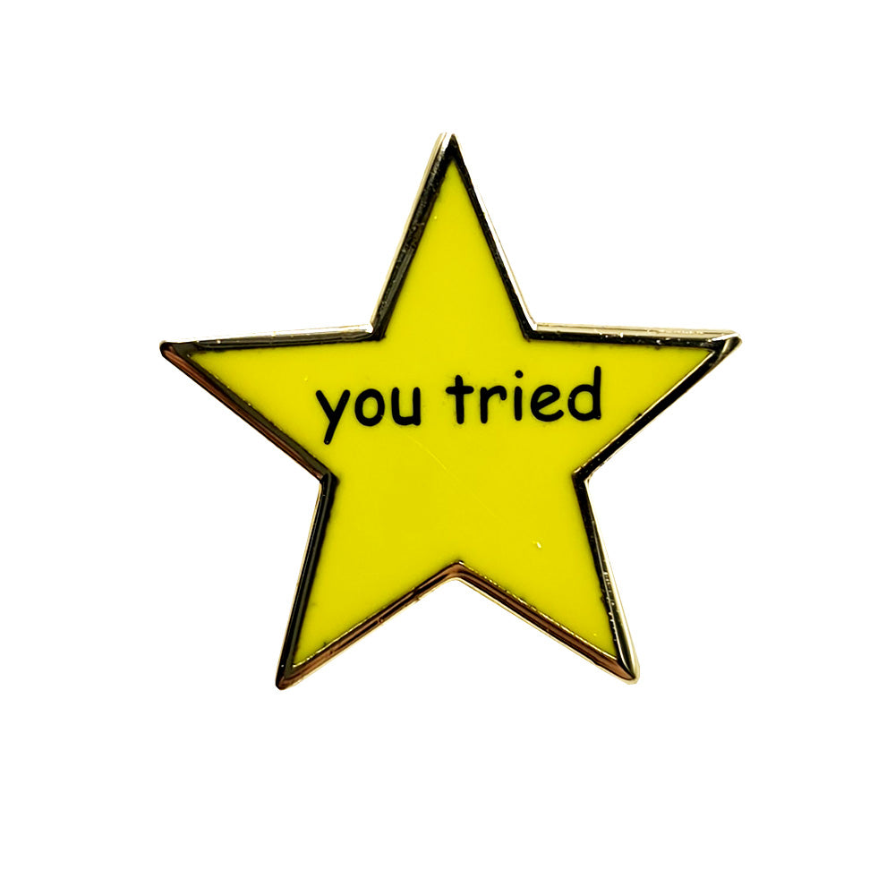 You Tried Enamel Pin – www.gayprideshop.co.uk