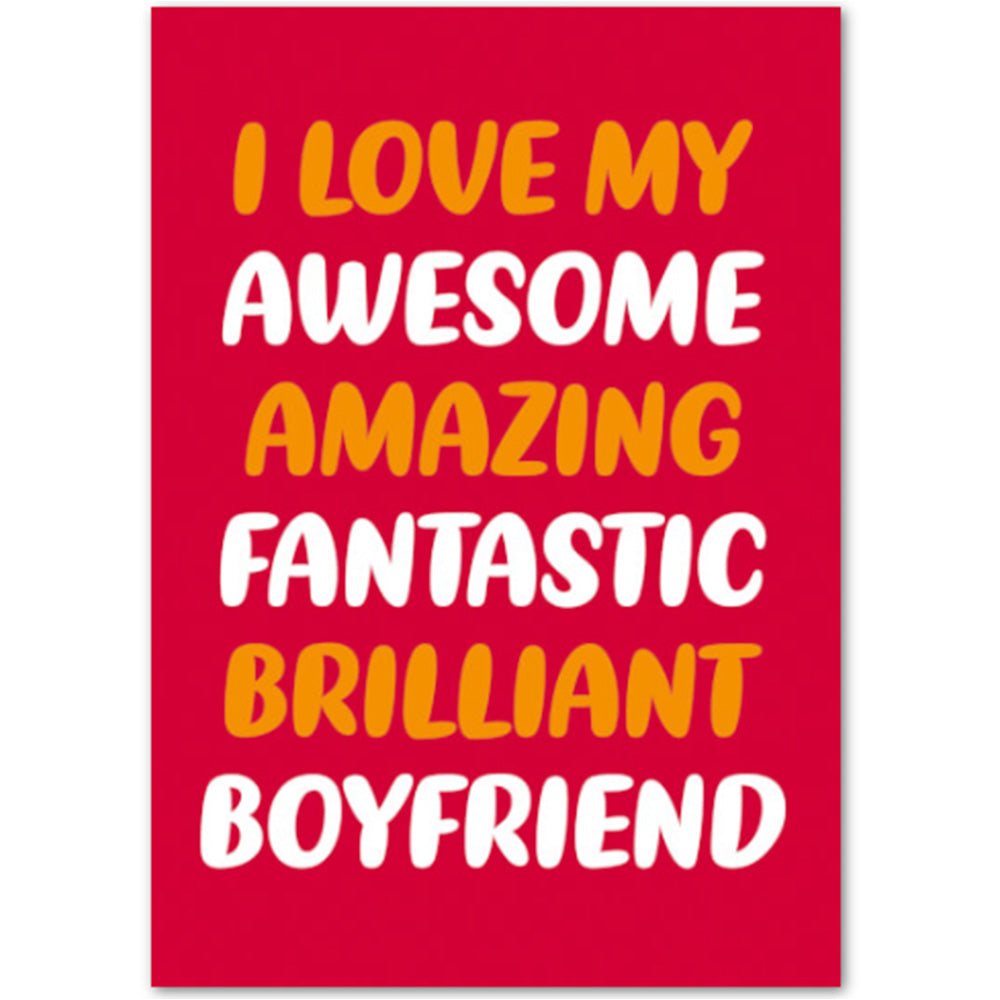 I Love My Awesome Amazing Fantastic Brilliant Boyfriend - Valentines C ...