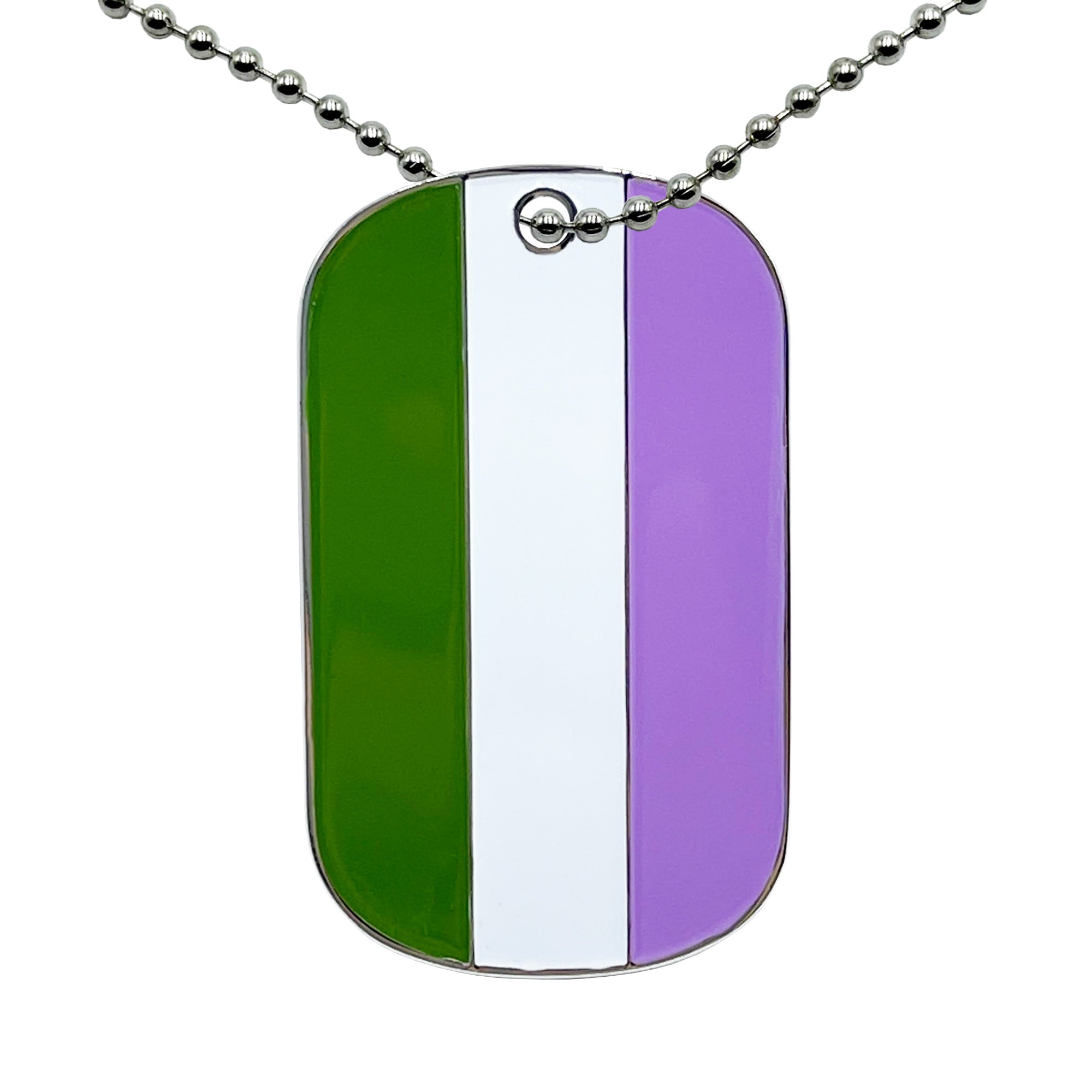 Genderqueer Pride Dog Tag – www.gayprideshop.co.uk