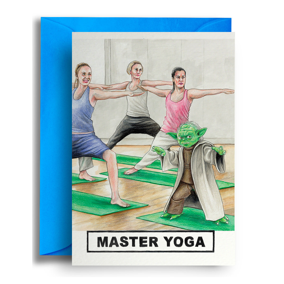 Master Yoga - Greetings Card – www.gayprideshop.co.uk
