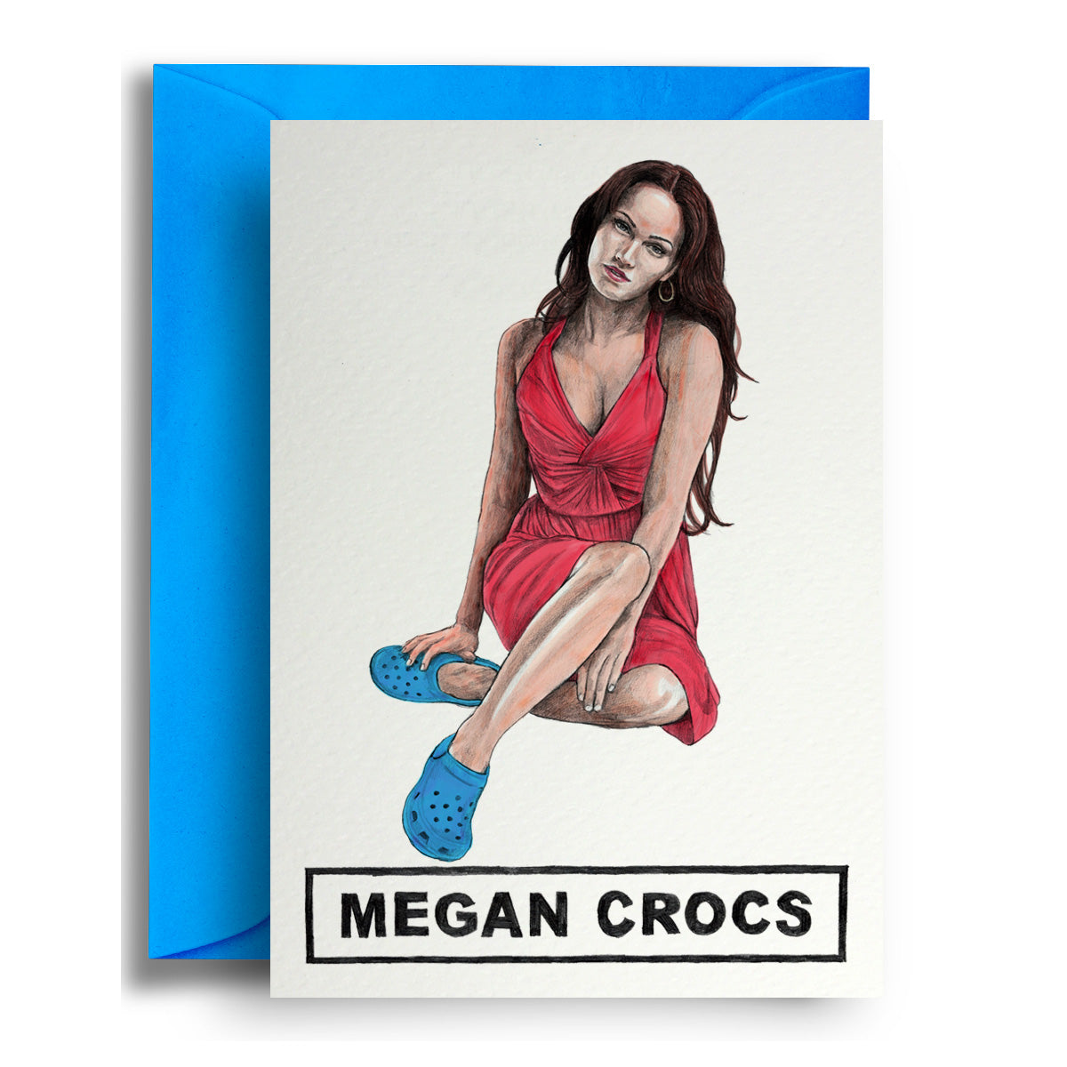 Megan Crocs - Greetings Card – www.gayprideshop.co.uk