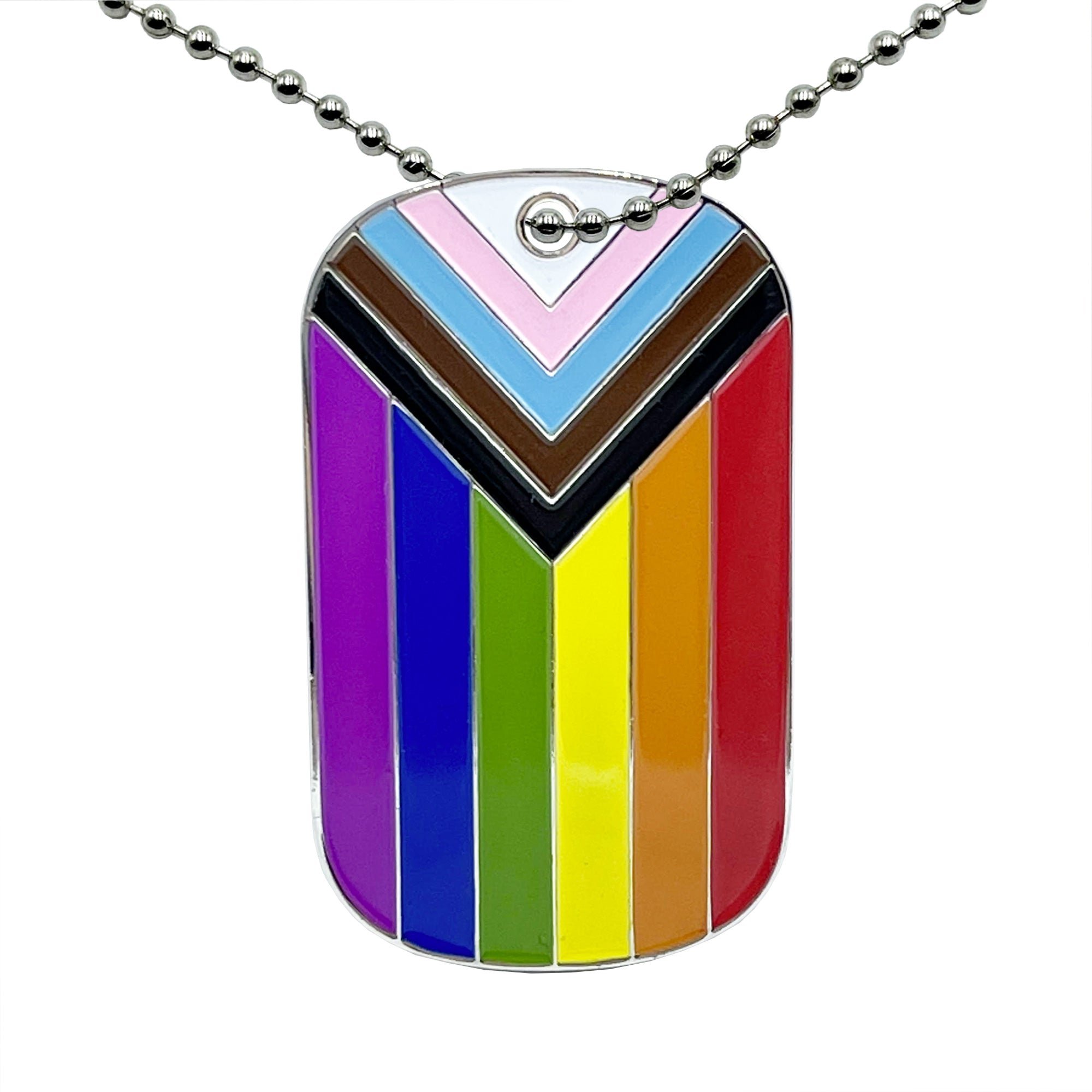 Progress Pride Dog Tag – www.gayprideshop.co.uk