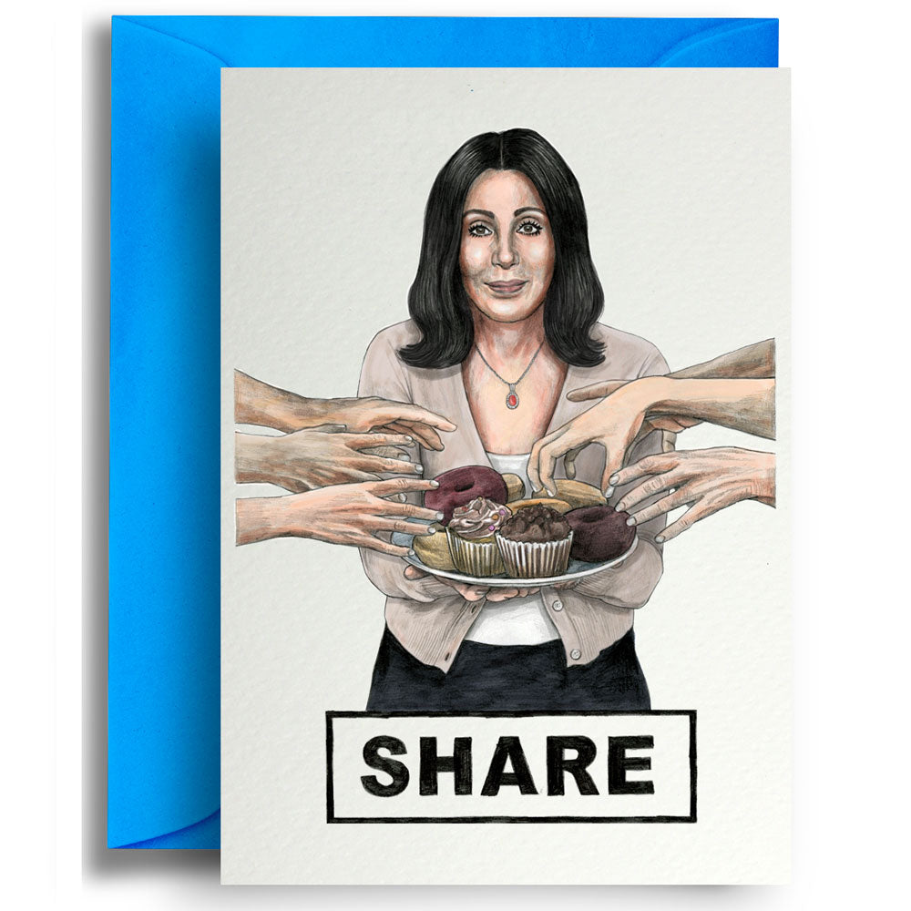 Share - Greetings Card – www.gayprideshop.co.uk