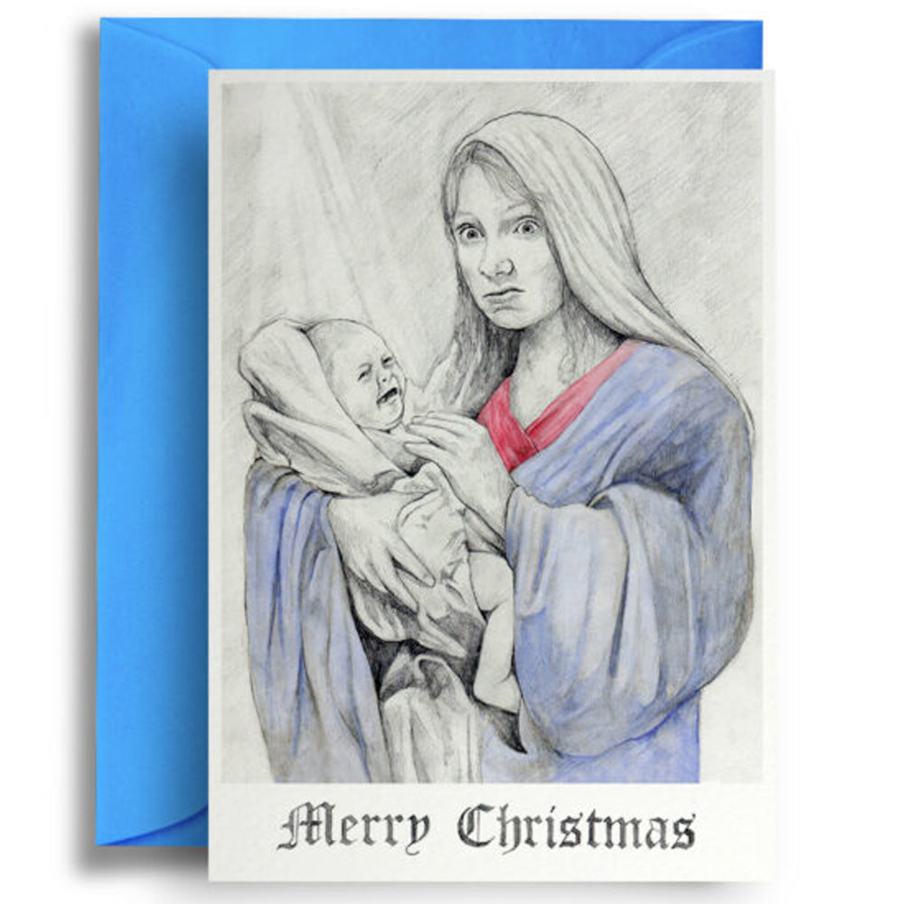 Crying Jesus With Mary - Greetings Card – www.gayprideshop.co.uk